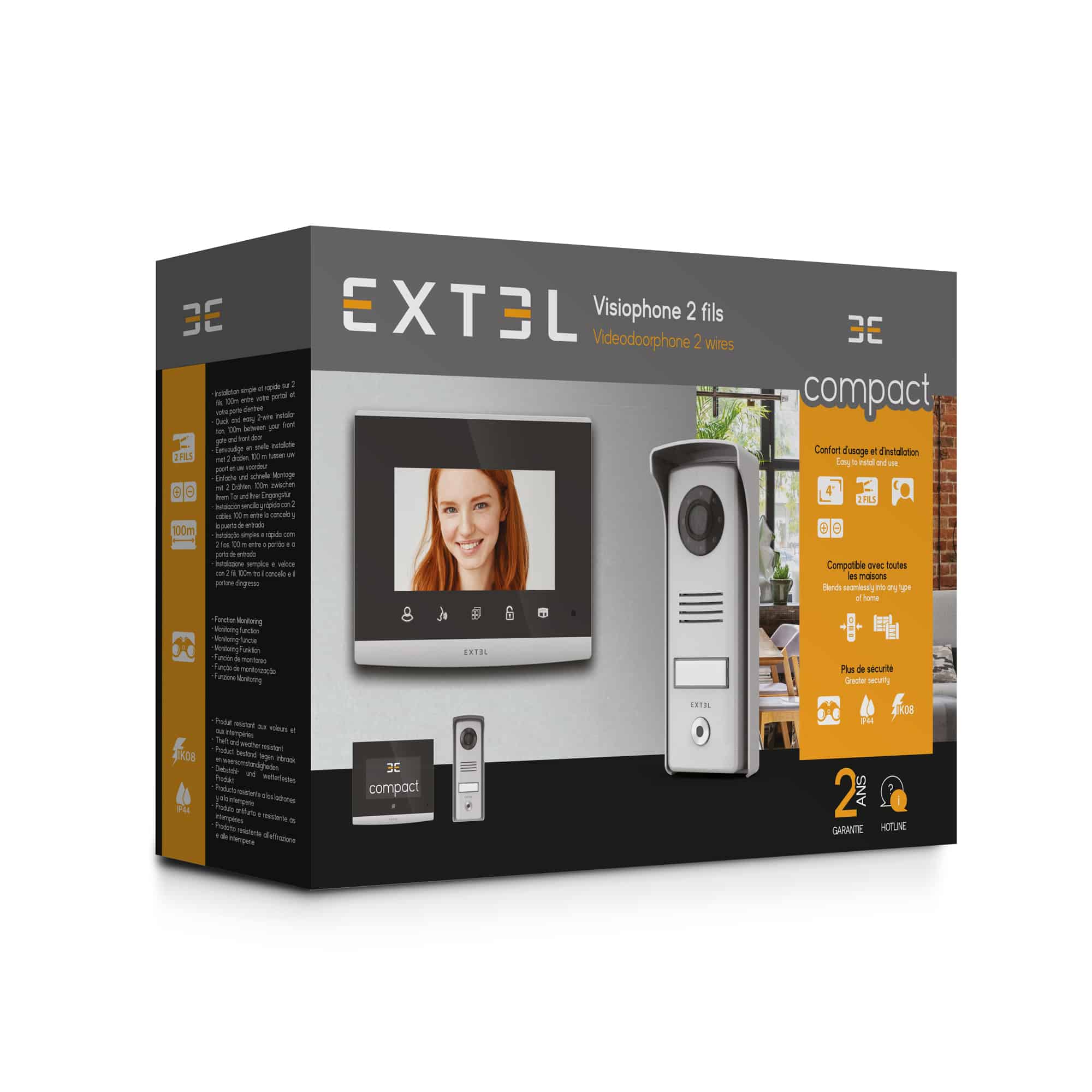 Extel Compact (ref 720315) visiophone filaire - Avidsen.com